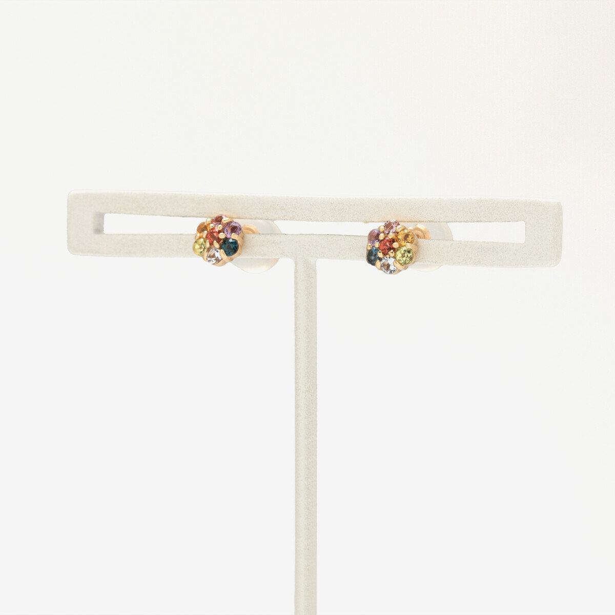 K10 イエローゴールド マルチカラー フラワー ピアス（0222-9512-0019）｜BLOOM(ブルーム）｜ピアス｜BLOOM（ブルーム）公式通販