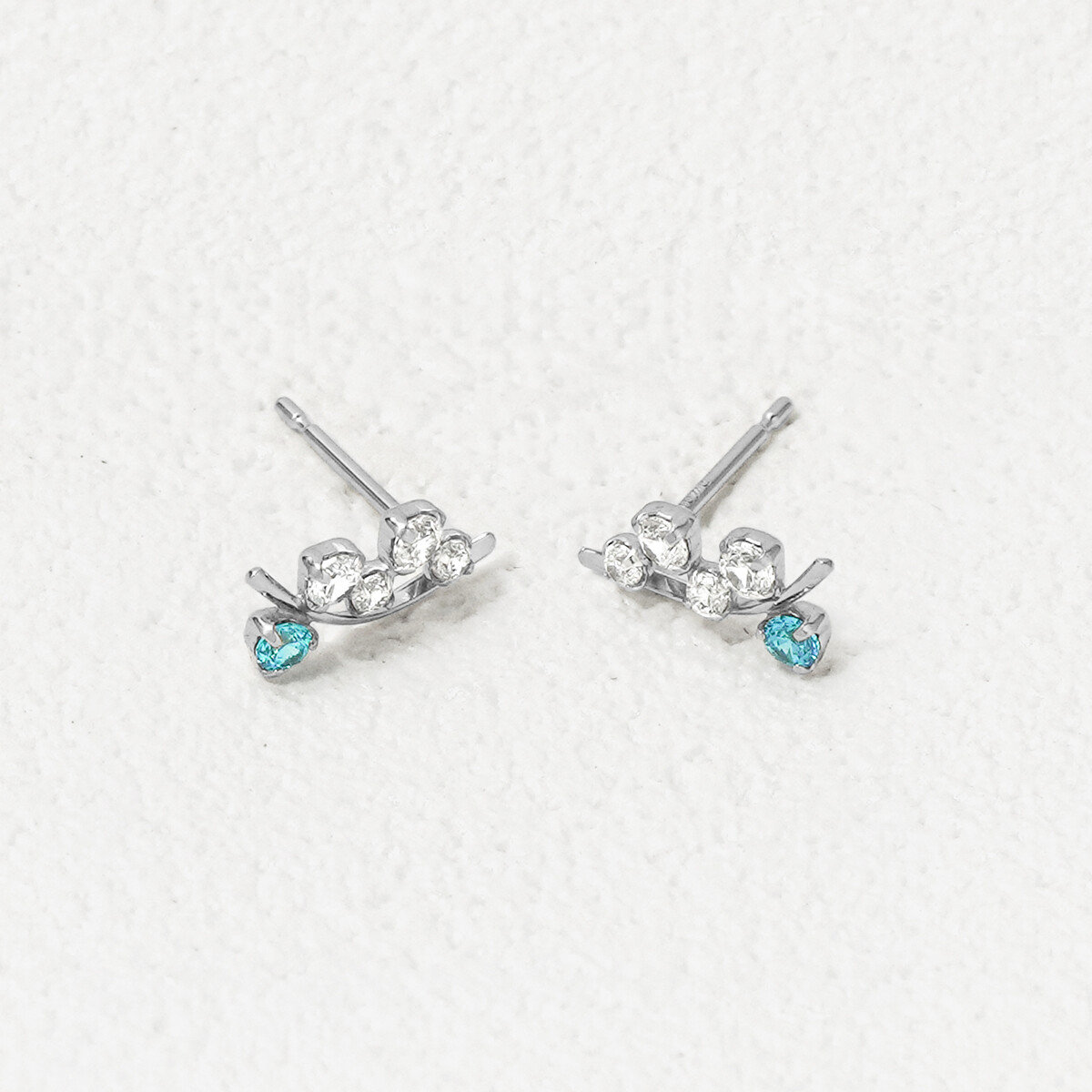 K10 ホワイトゴールド キュービックジルコニア ピアス（0222-9385-0019）｜ESTELLE(エステール）｜ピアス｜BLOOM ...