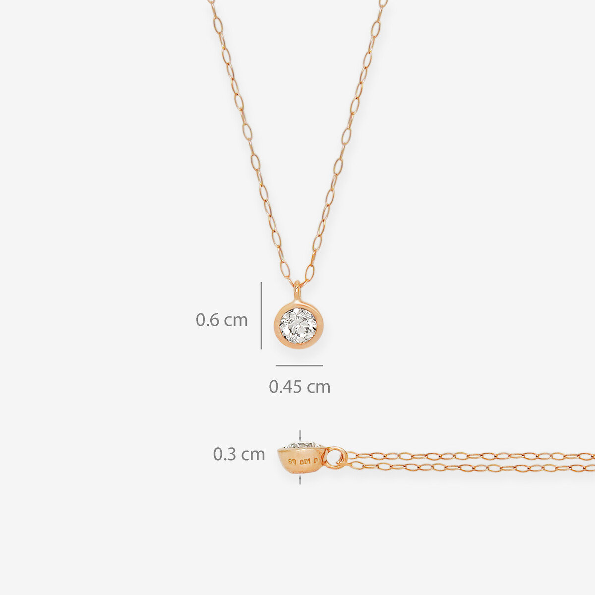 【WEB限定】K18 ピンクゴールド ダイヤモンド ネックレス（0.15ct）（0442-7935-0015）｜ESTELLE(エステール）｜ネックレス｜BLOOM（ブルーム）公式通販